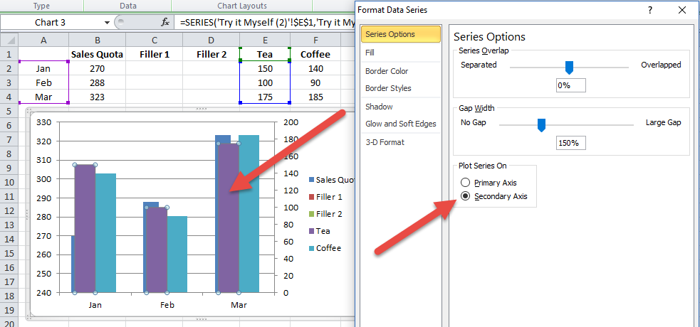 Excel Dashboard Templates How to Create A Stacked And Unstacked Column 