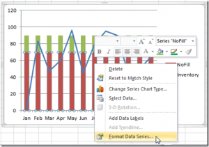 How-to create a horizontal banding in an Excel Line Chart | Excel ...