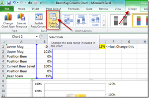How to make an Excel company beer mug thermometer chart | Excel ...
