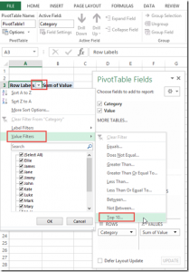 How-to Easily Make a Dynamic PivotTable Pie Chart for the Top X Values ...