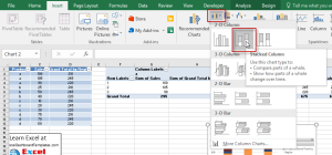 How-to Add a Grand Total Line on an Excel Stacked Column Pivot Chart ...