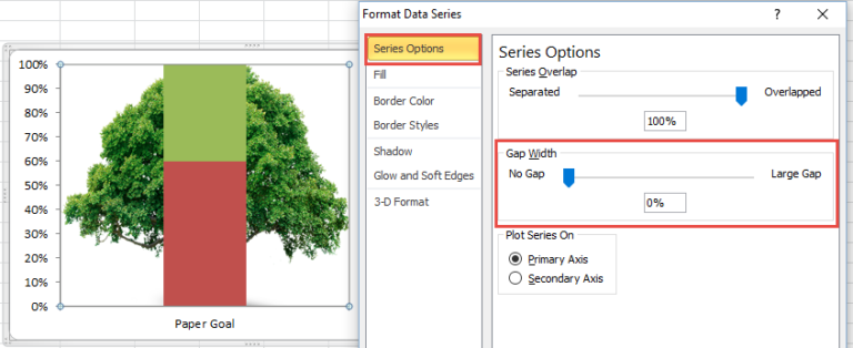 How-to Make an Excel Single Image Goal Chart | Excel Dashboard Templates