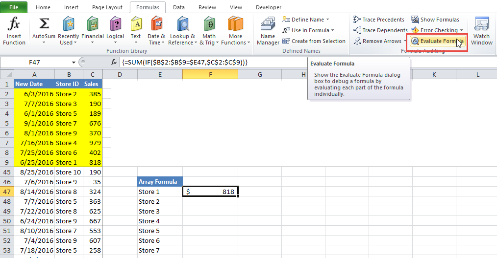 Advanced Excel Summation Skills Using ARRAY Formulas To Check For Multiple Criteria Excel 