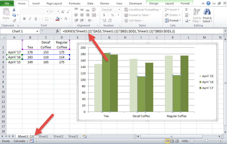 How-To Copy an Excel Chart on Same Worksheet with a New Data Reference ...