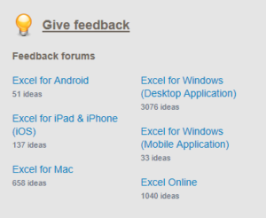 Do you have an Idea to Make Excel Better? Excel’s Suggestion Box is ...