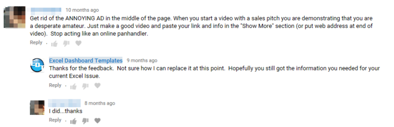Excel Dashboard Templates – Mean Tweets Edition | Excel Dashboard Templates