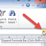 Formula Bar area | Excel Dashboard Templates