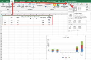 How to Make a Clustered Stacked and Multiple Unstacked Chart in Excel ...